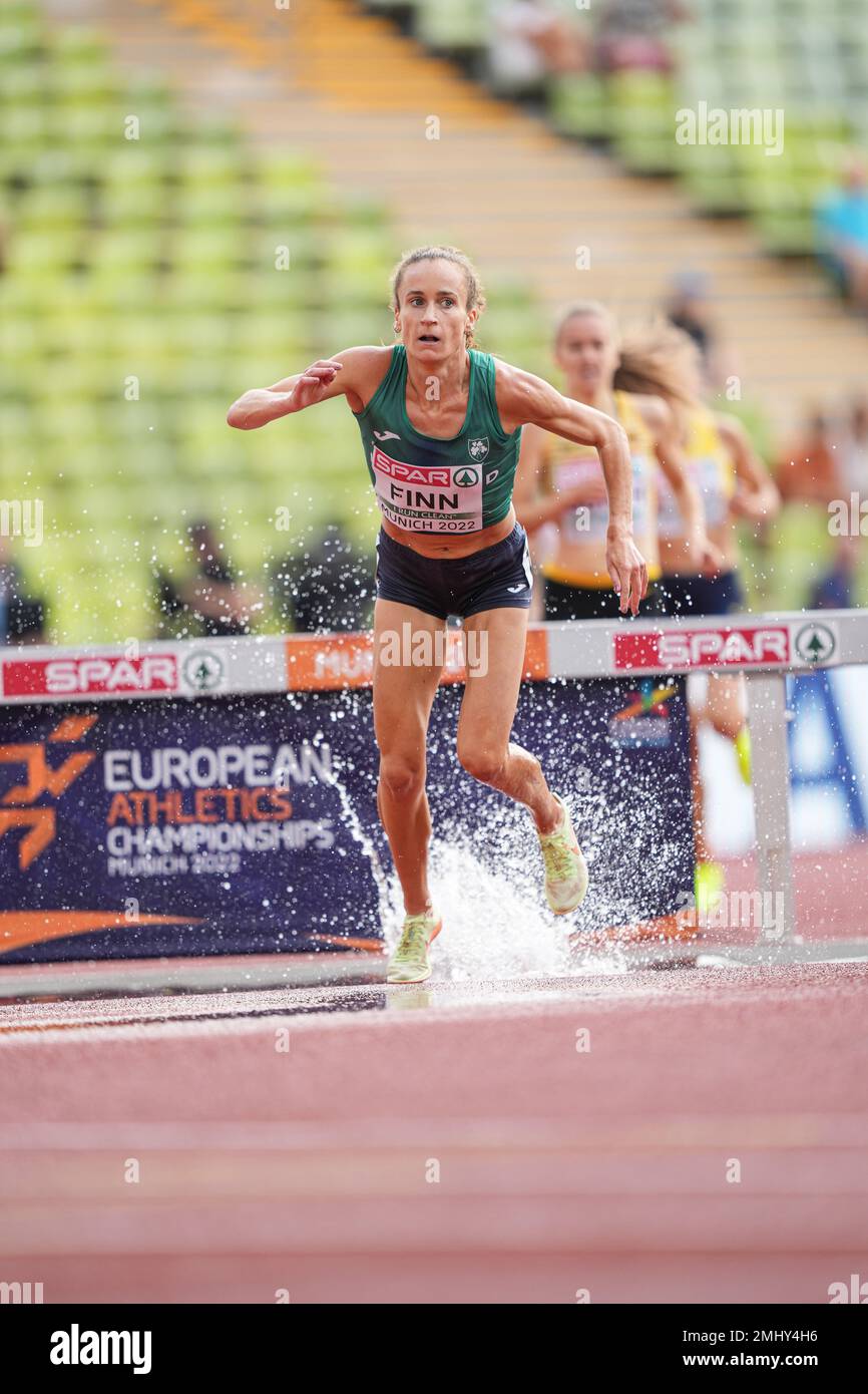 Michelle FINN participating in the 3000m steeplechase of the European ...