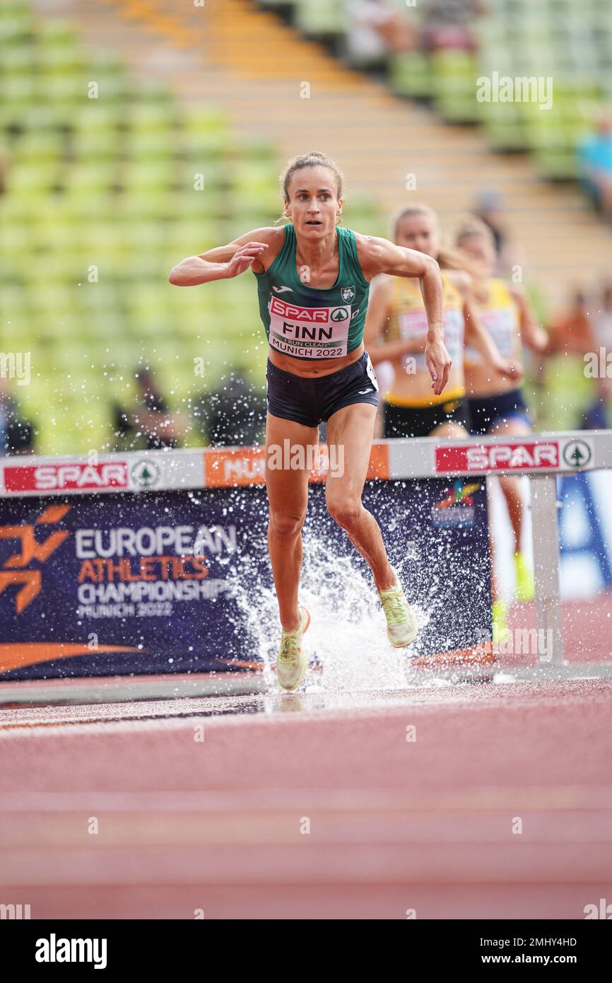 Michelle FINN participating in the 3000m steeplechase of the European ...