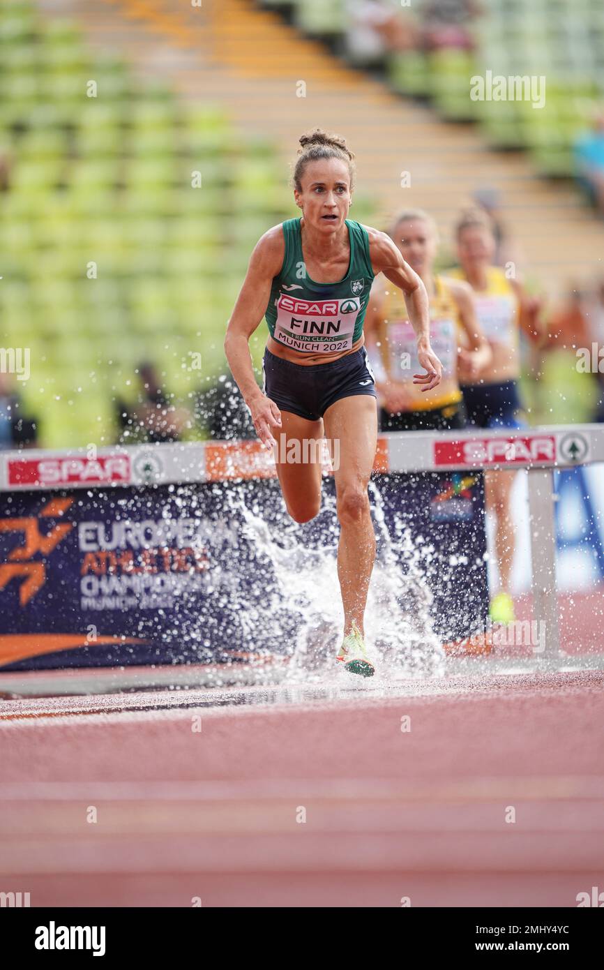 Michelle FINN participating in the 3000m steeplechase of the European ...