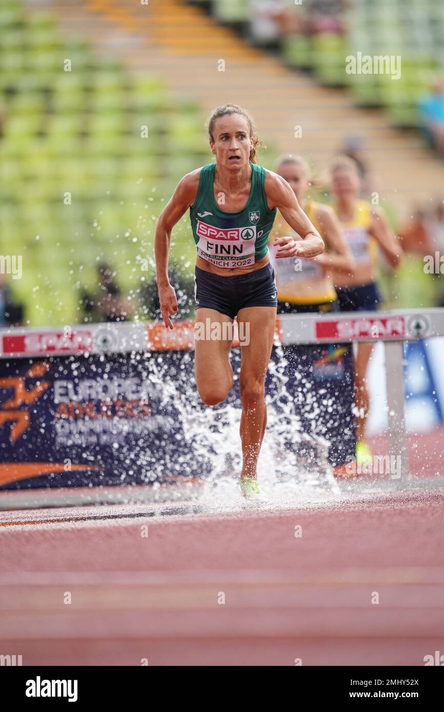 Michelle FINN participating in the 3000m steeplechase of the European ...