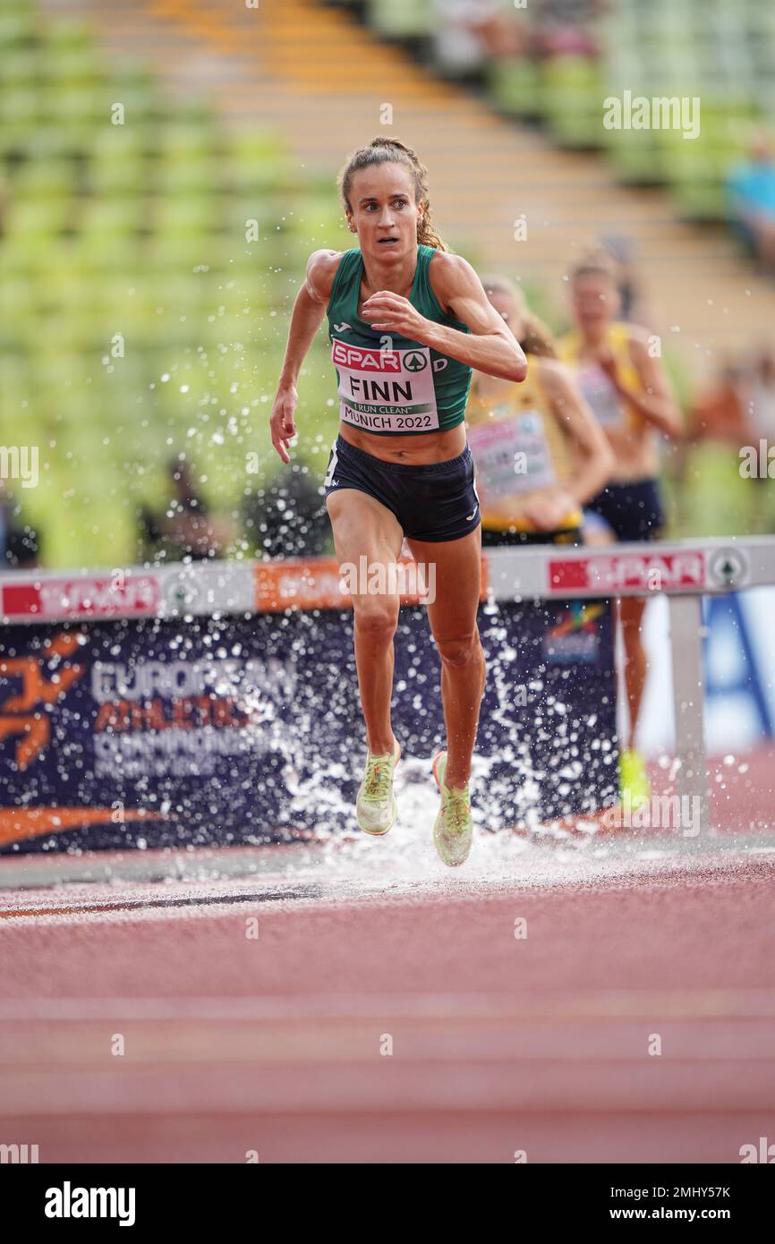 Michelle FINN participating in the 3000m steeplechase of the European ...