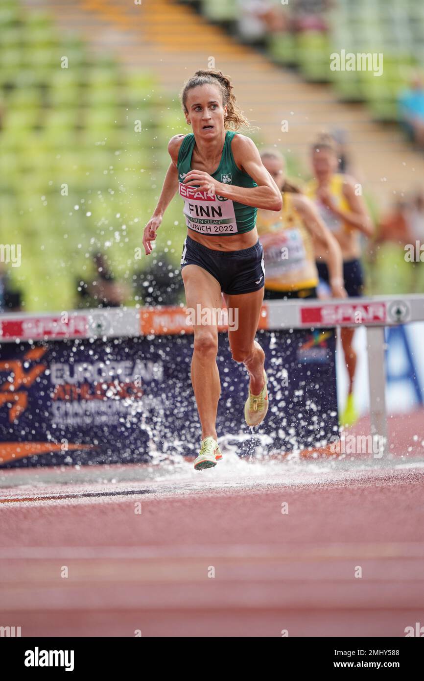 Michelle FINN participating in the 3000m steeplechase of the European ...