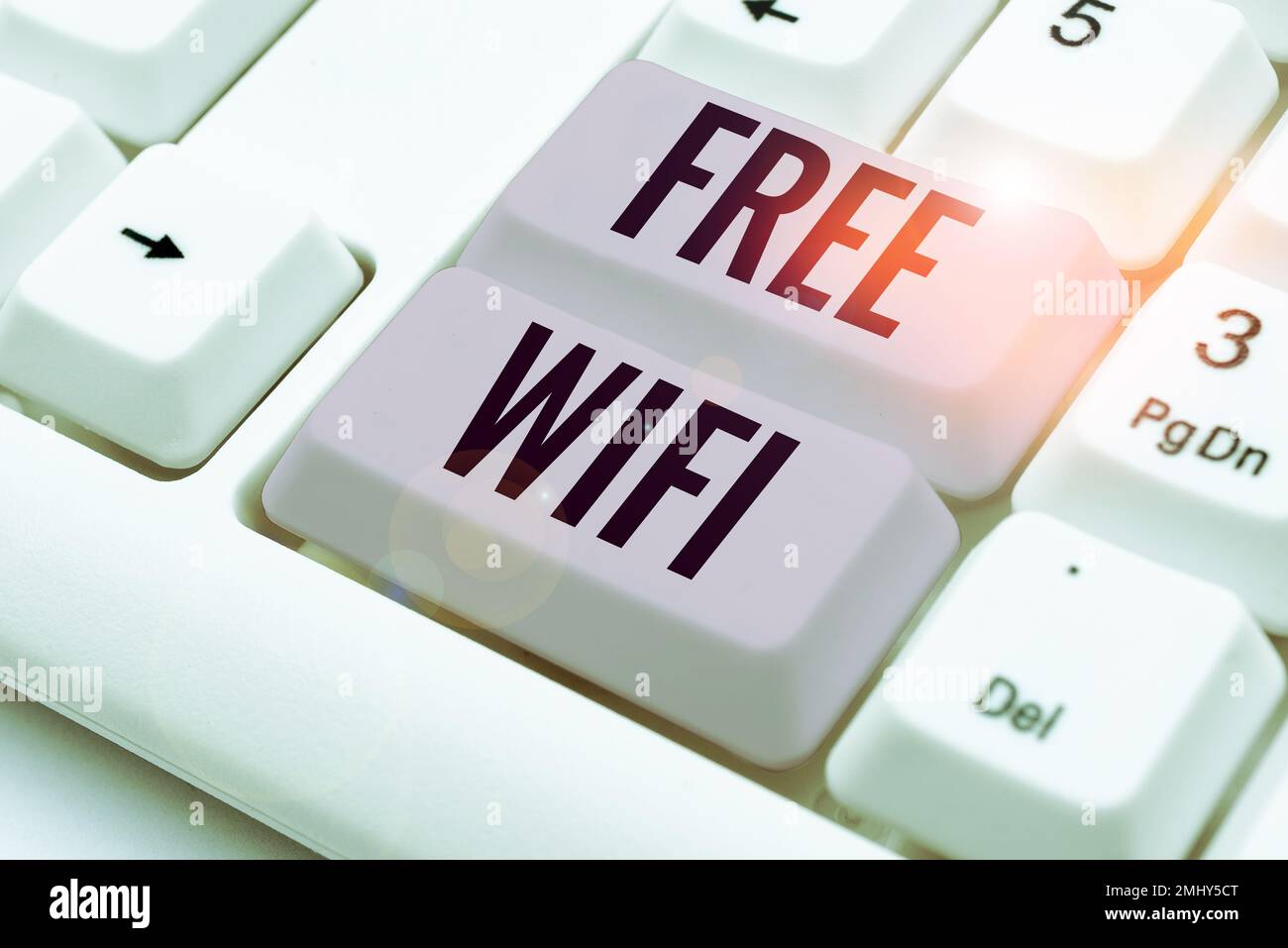Text caption presenting Free Wifi. Business idea let you connect to the ...