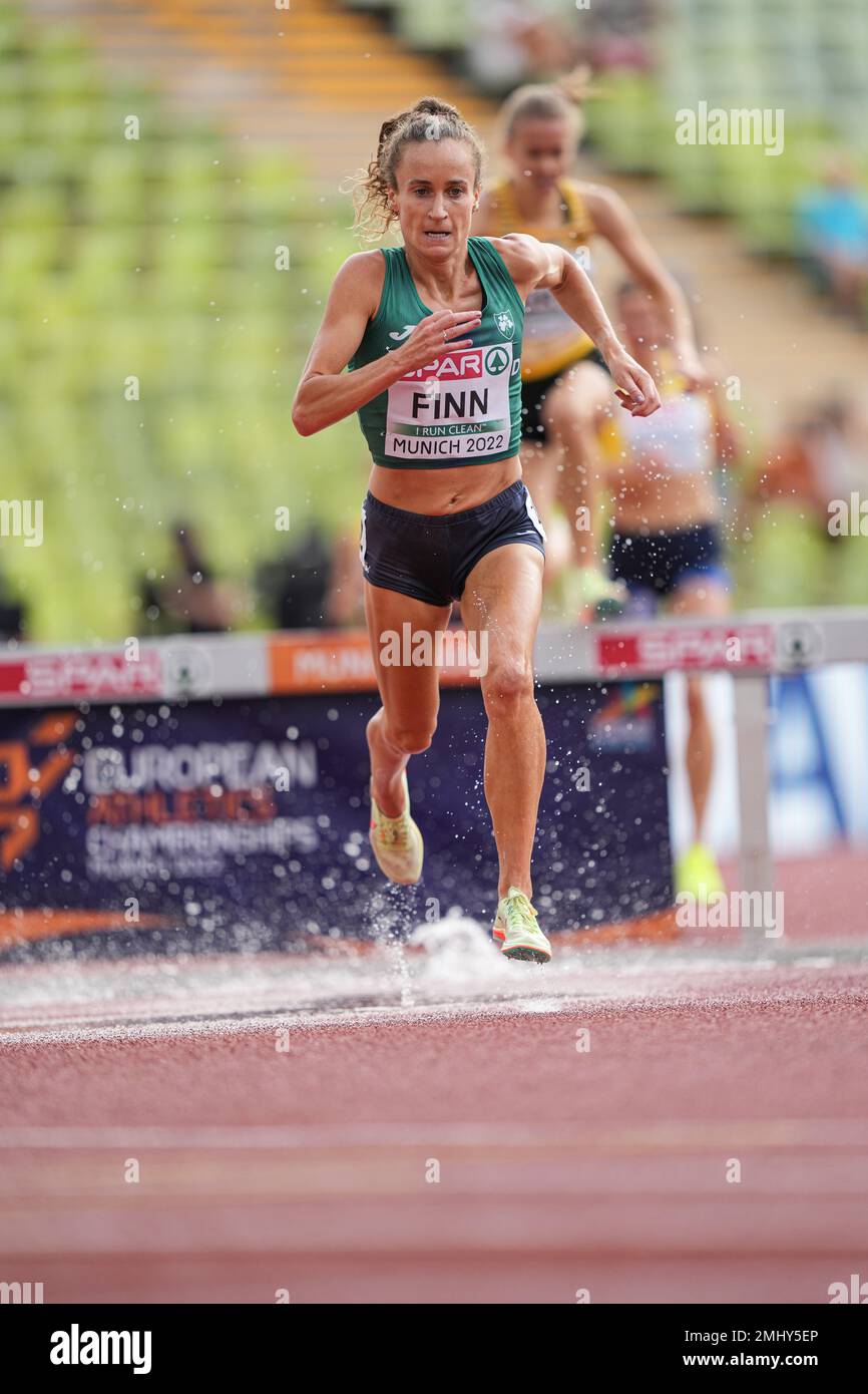Michelle FINN participating in the 3000m steeplechase of the European ...