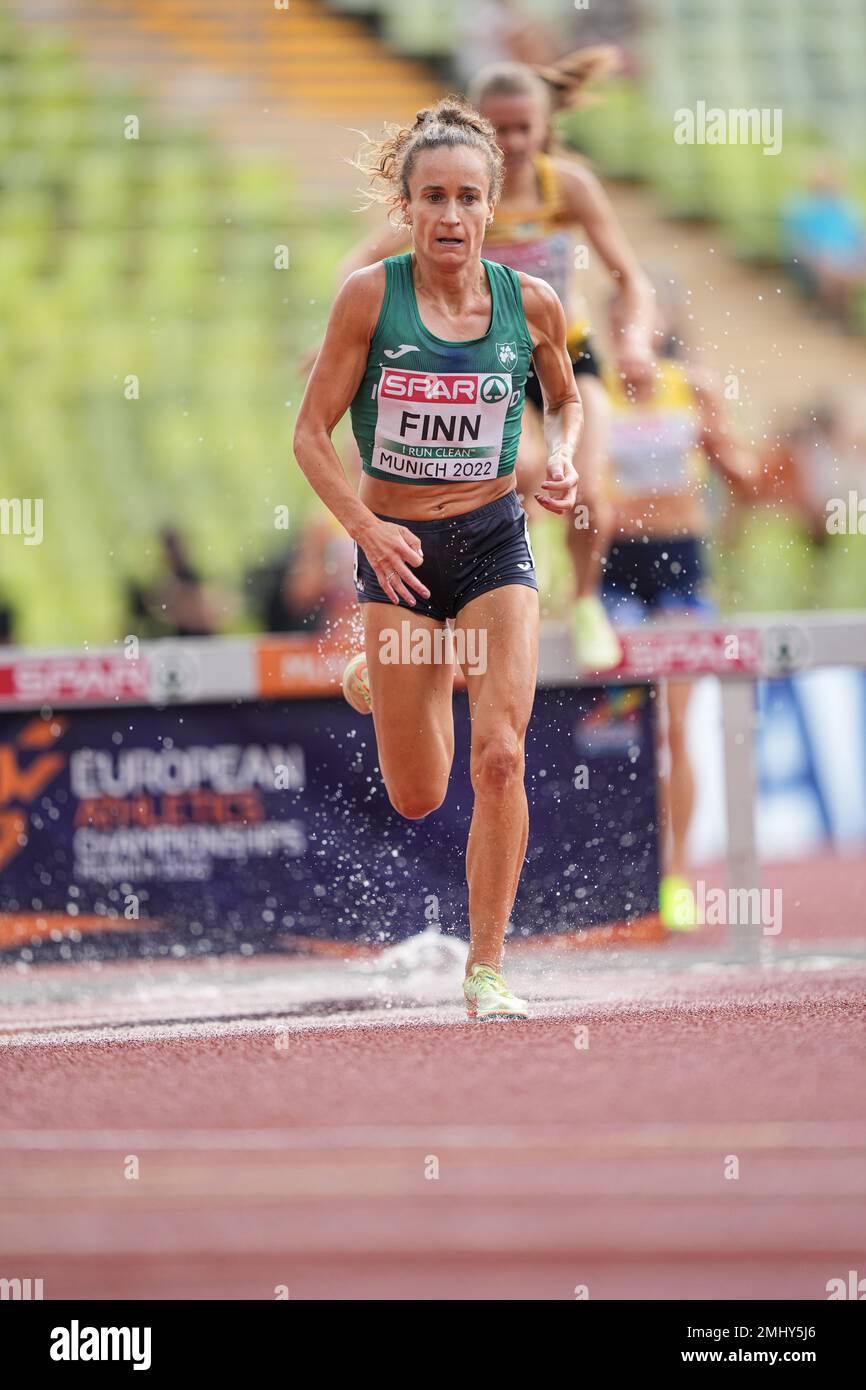 Michelle FINN participating in the 3000m steeplechase of the European ...