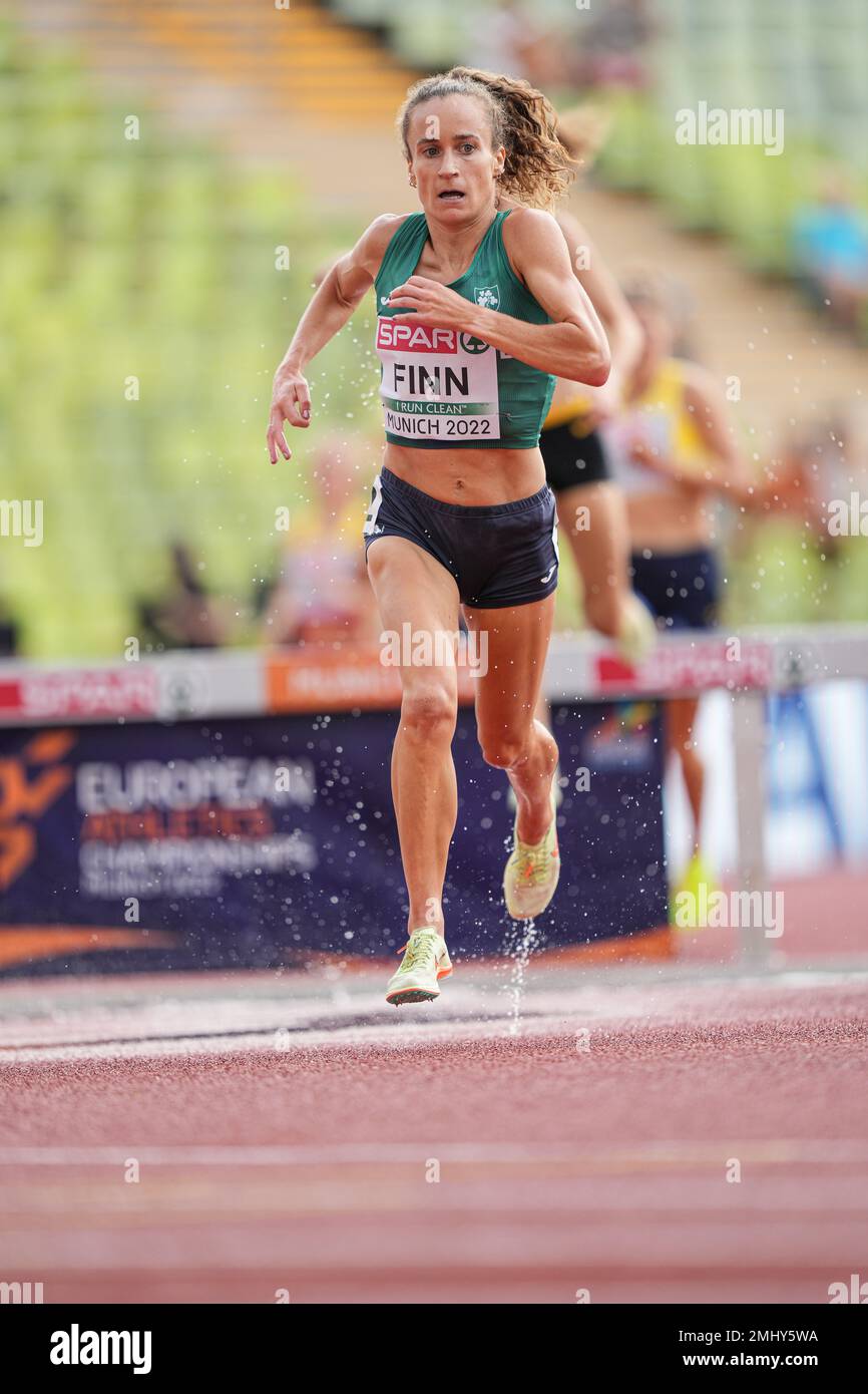 Michelle FINN participating in the 3000m steeplechase of the European Athletics Championships in ...