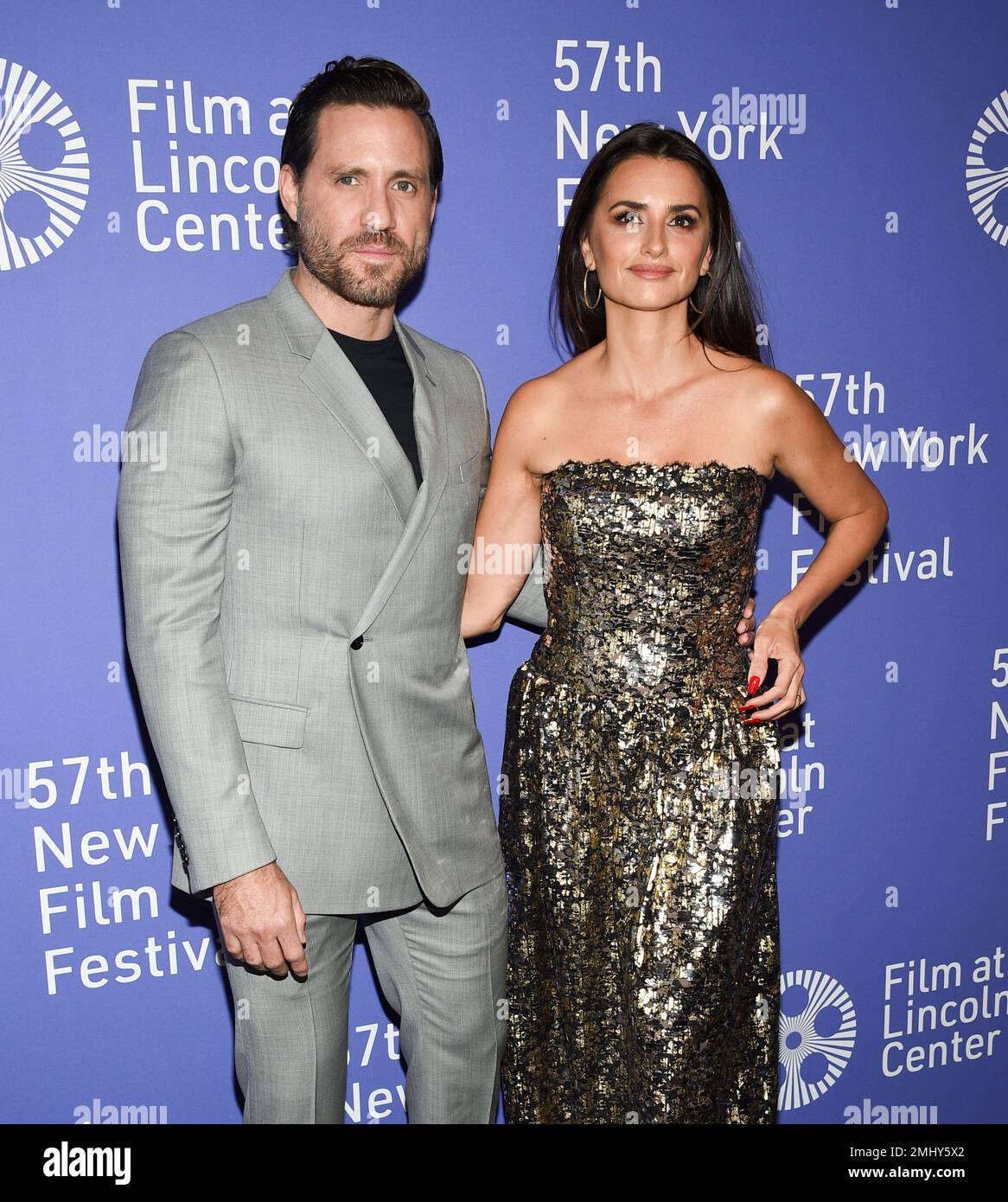 Actors Edgar Ramirez, left, and Penelope Cruz attend the "Wasp Network ...