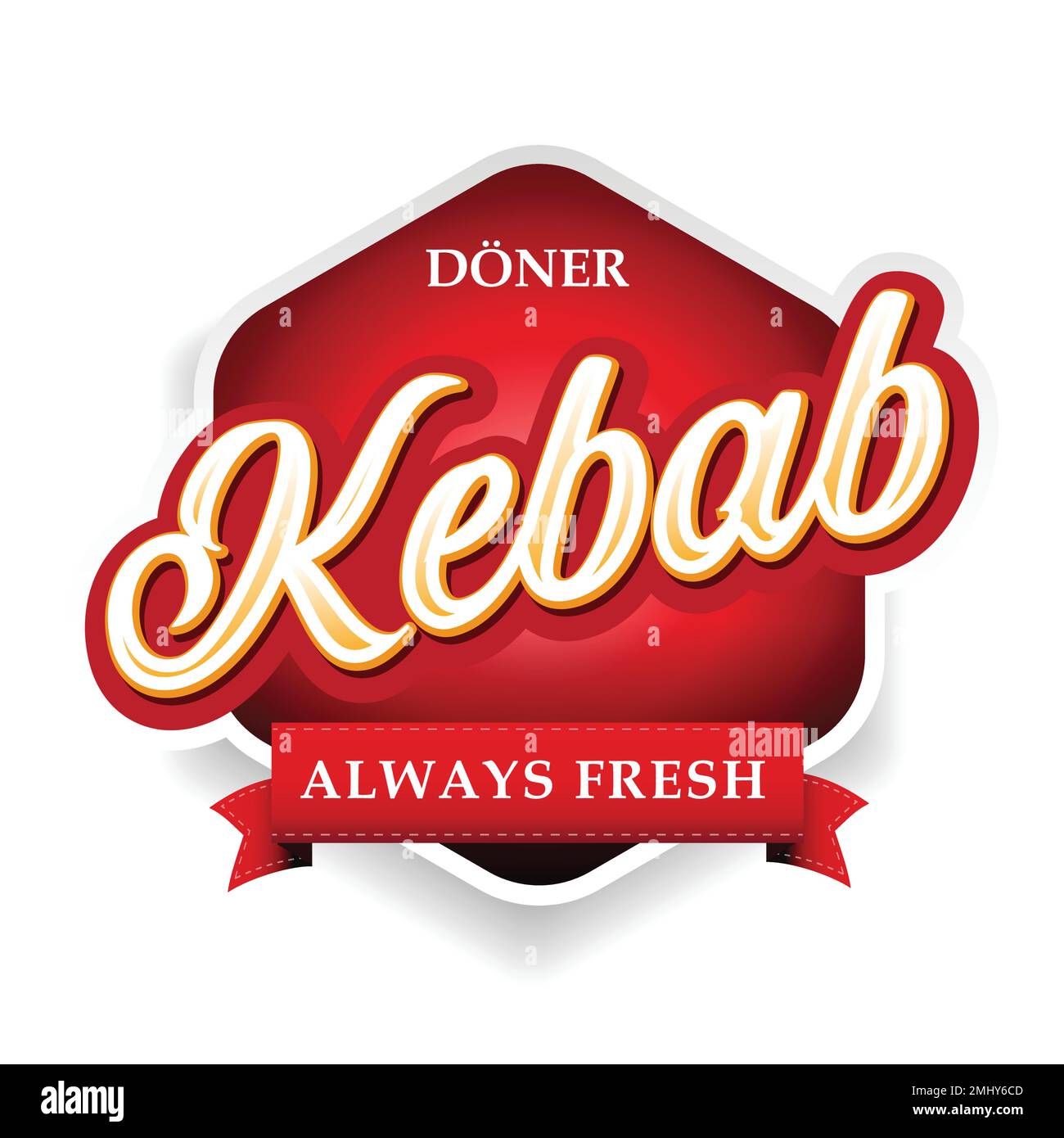 Doner Kebab sign vintage logo Stock Vector Image & Art - Alamy