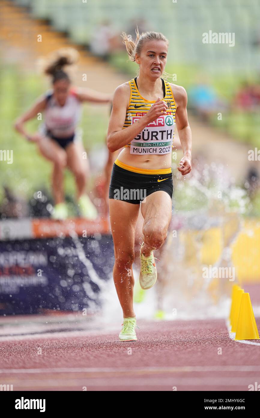 Olivia GÜRTH participating in the 3000m steeplechase of the European ...