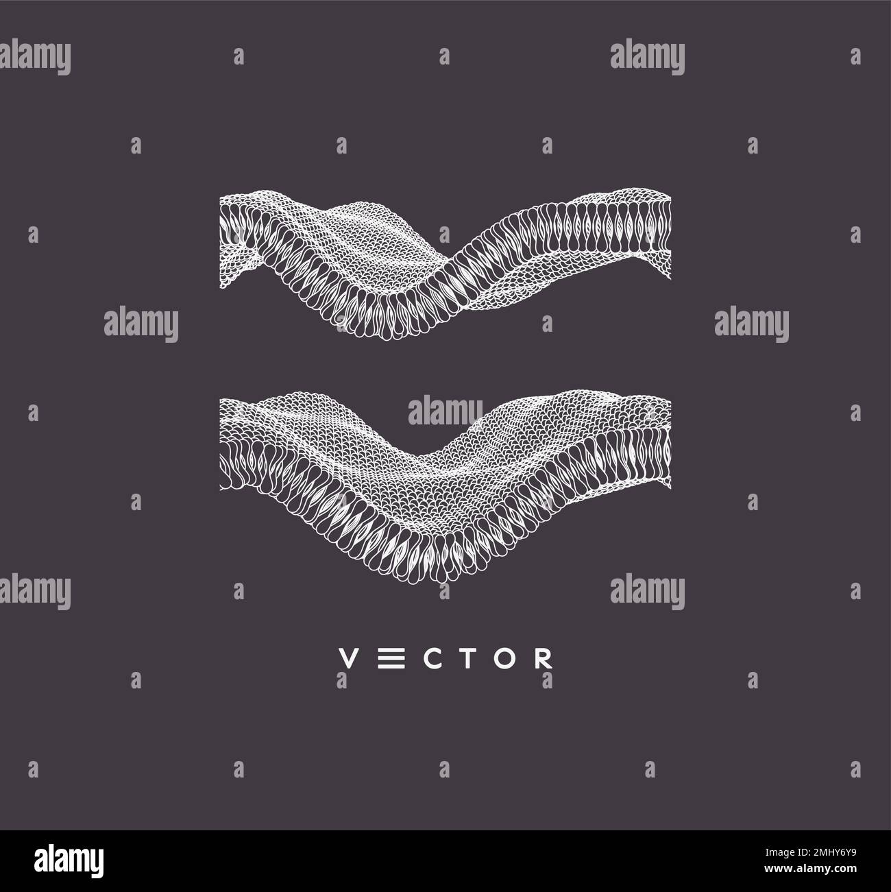 A wave formed from many particles. Cell membrane structure in motion ...