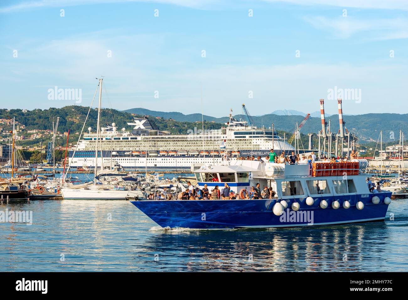 Port of La Spezia with a cruise ship (Celebrity X Cruise Celebrity ...