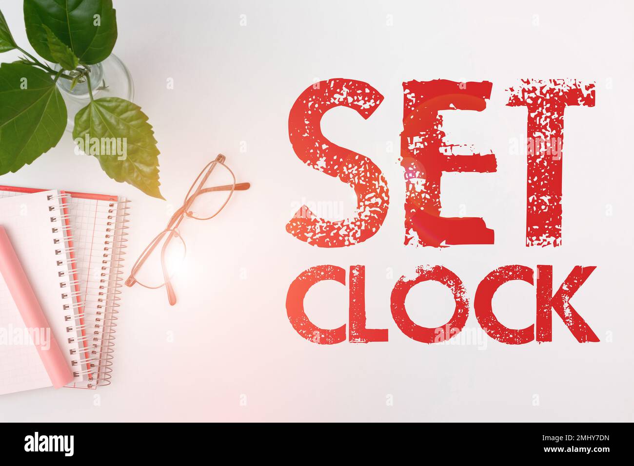 Text sign showing Set Clock. Internet Concept put it to the right time ...