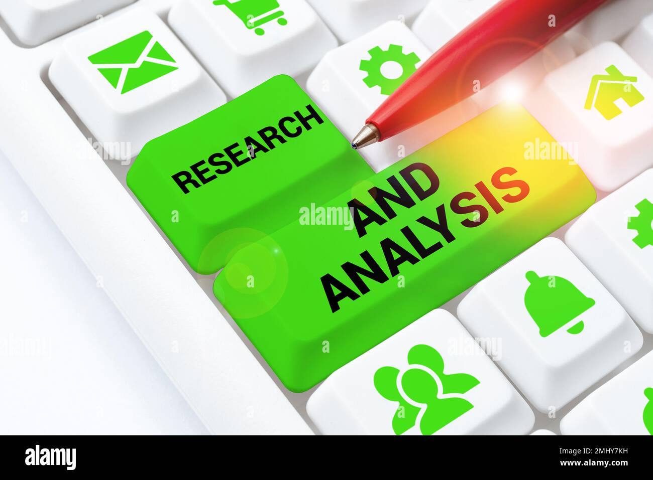 Text caption presenting Research And Analysis. Business approach ...