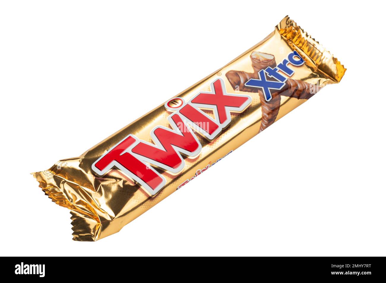 Ukraine, Kyiv - December 14, 2022: Twix cookie bars isolated on white ...