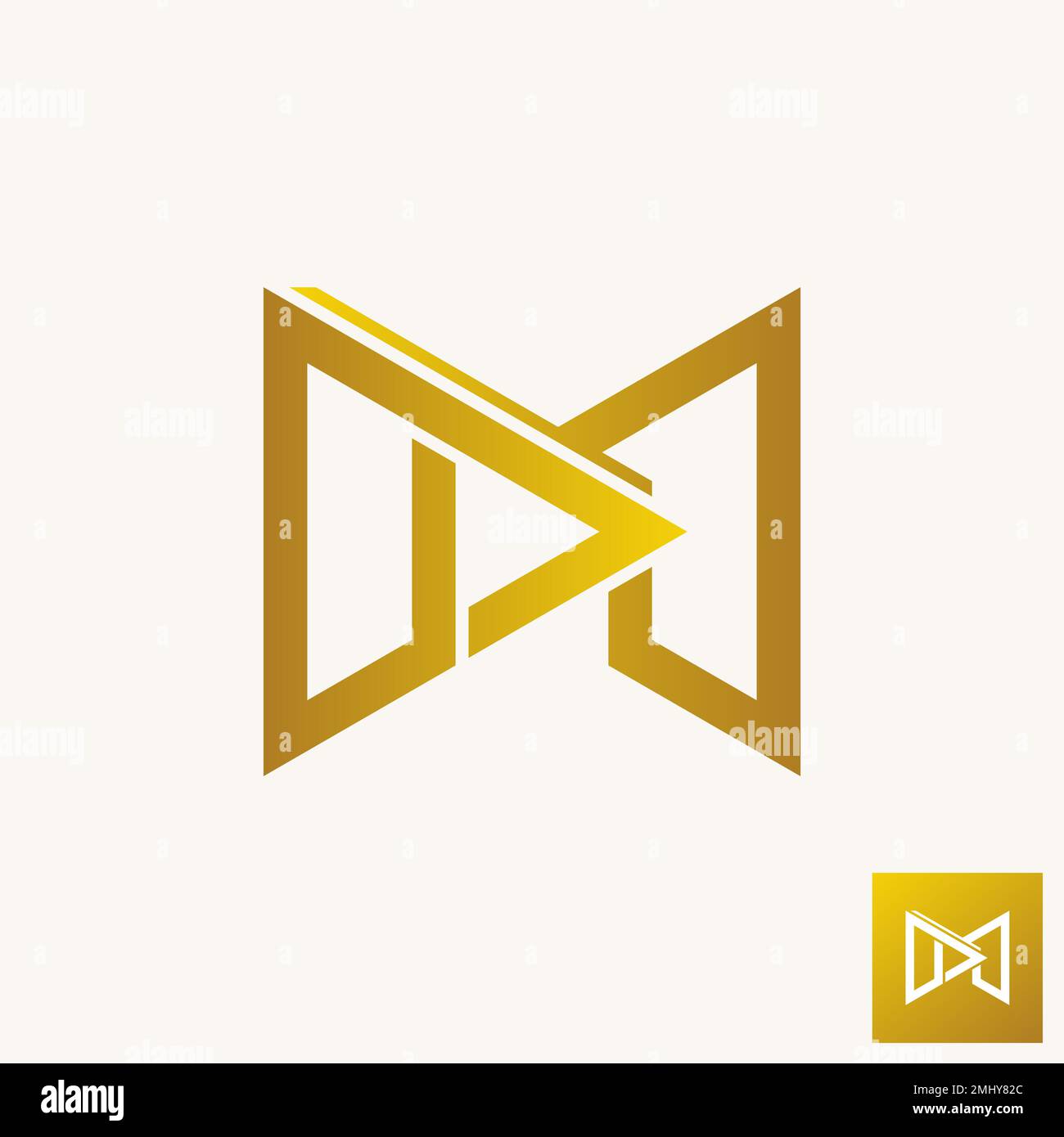 Simple and unique letter or word M line font with play sign image graphic icon logo design ...