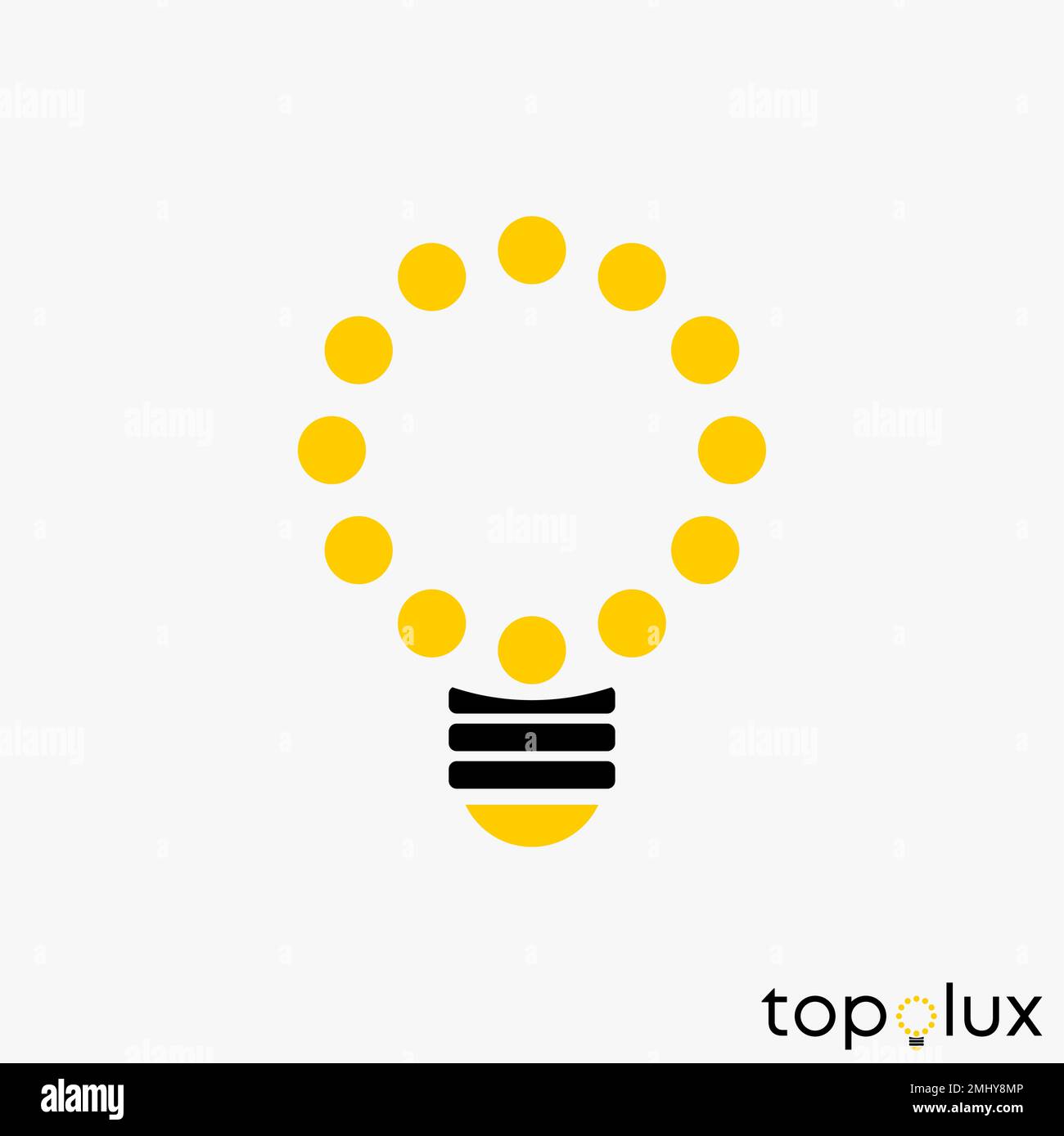 Simple And Unique Light Lamp Bulb With Tech Sign Like Letter Or Word O Font Graphic Icon Logo