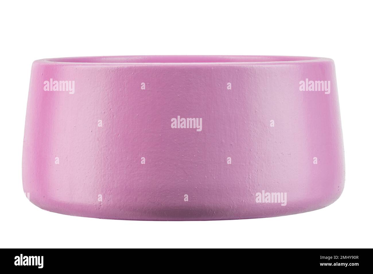 Empty ceramic pink flowerpot isolated over the white background. Pink ...