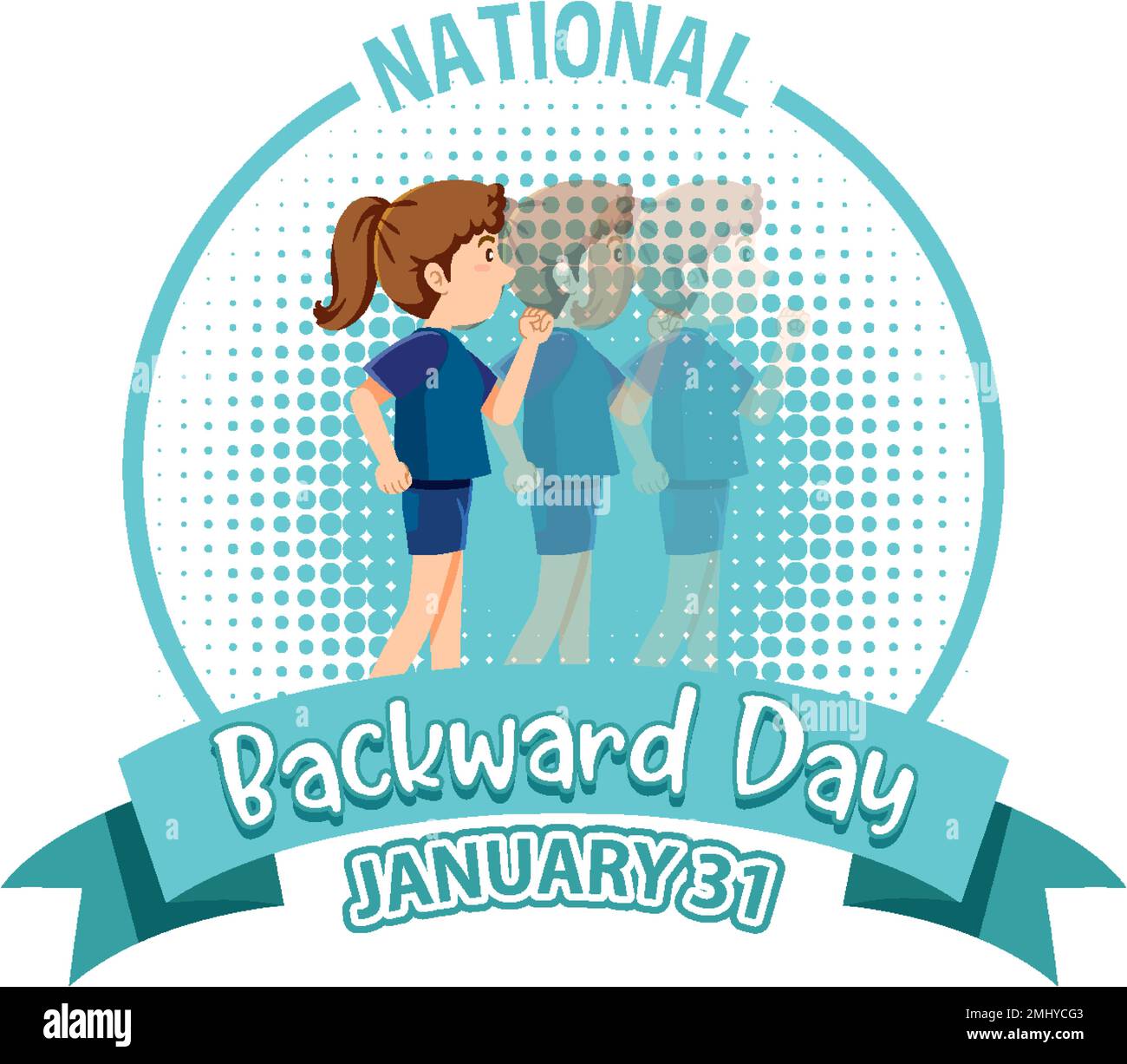 National backward day banner design illustration Stock Vector Image ...