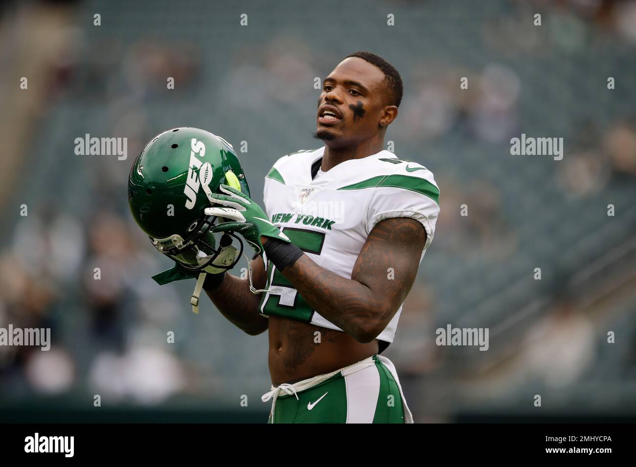 New York Jets wide receiver Josh Bellamy in action before an NFL ...
