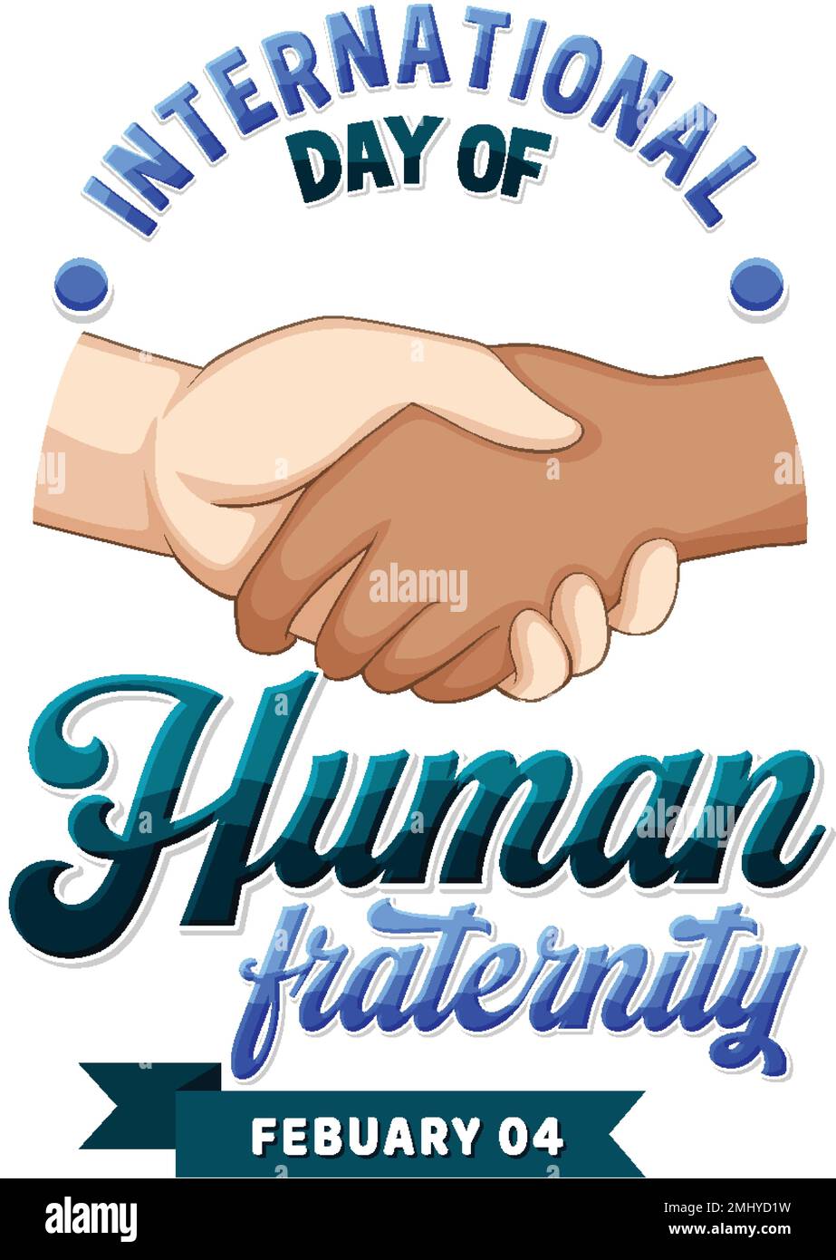 International day of human fraternity illustration Stock Vector Image ...