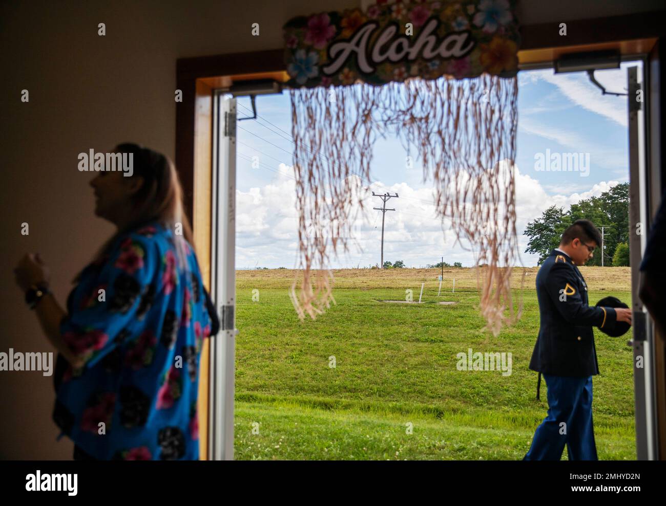 A soldier with the Army's 754th Ordnance Company out of Fort Drum, N.Y ...