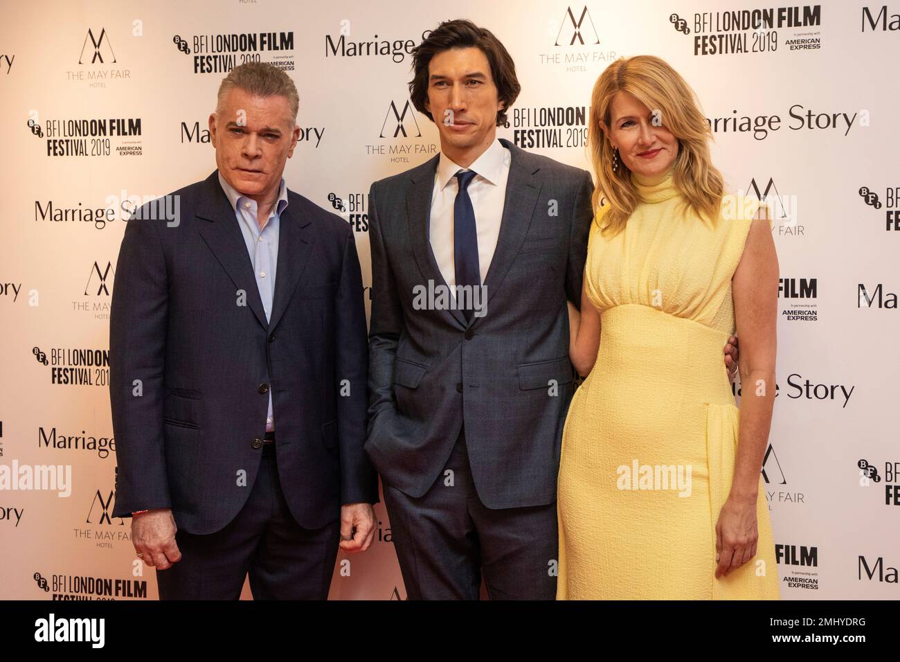 Ray Liotta, Adam Driver and Laura Dern pose for photographers upon ...