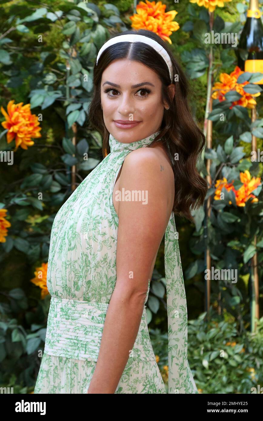 Lea Michelle attends the 10th Annual Veuve Clicquot Polo Classic at ...