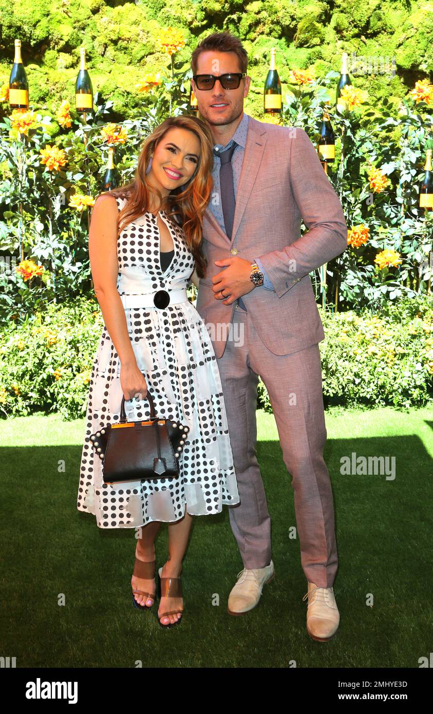 Chrishell Hartley, left, and Justin Hartley attend the 10th Annual ...