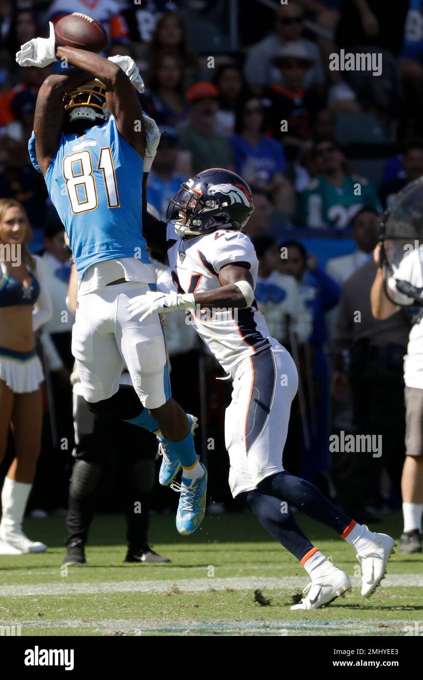 Los Angeles Chargers wide receiver Mike Williams (81) misses a pass ...