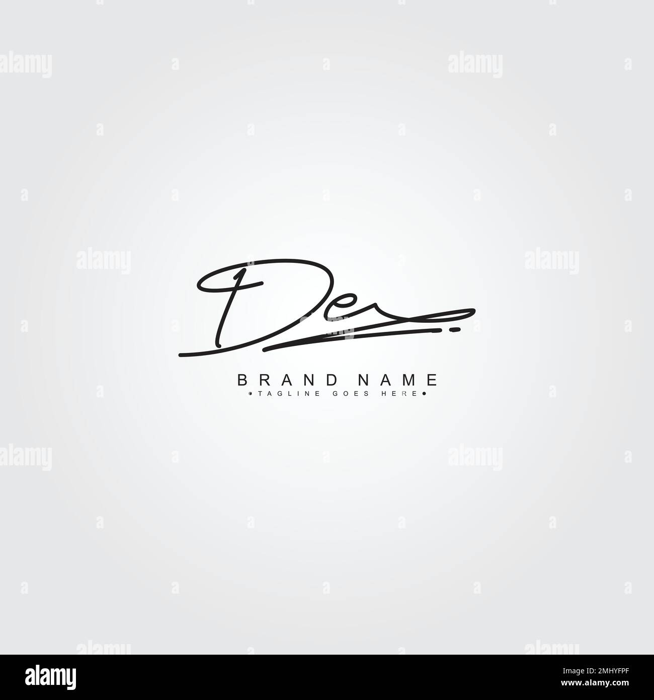 DE Initial Logo in Signature Style for Photography and Fashion Business ...