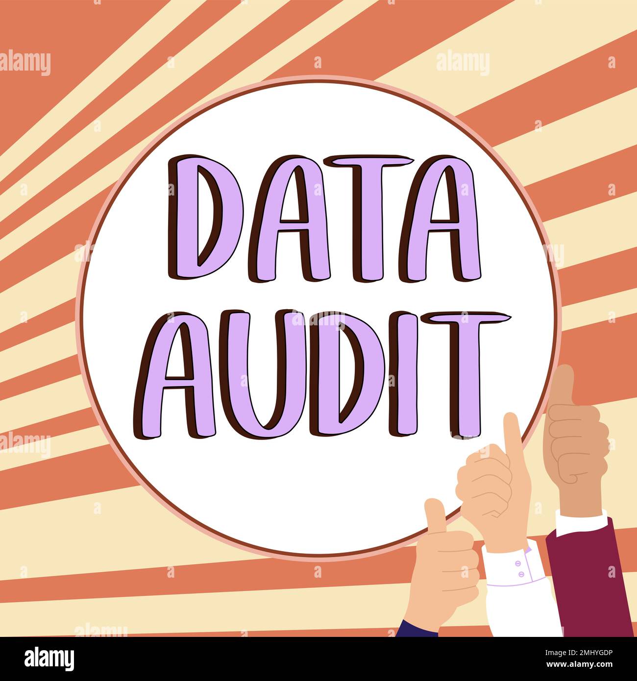 Text caption presenting Data Audit. Business idea auditing of data to ...