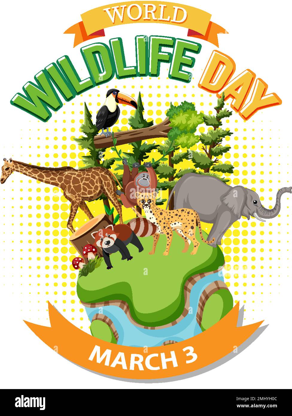 World Wildlife Day Banner illustration Stock Vector Image & Art - Alamy
