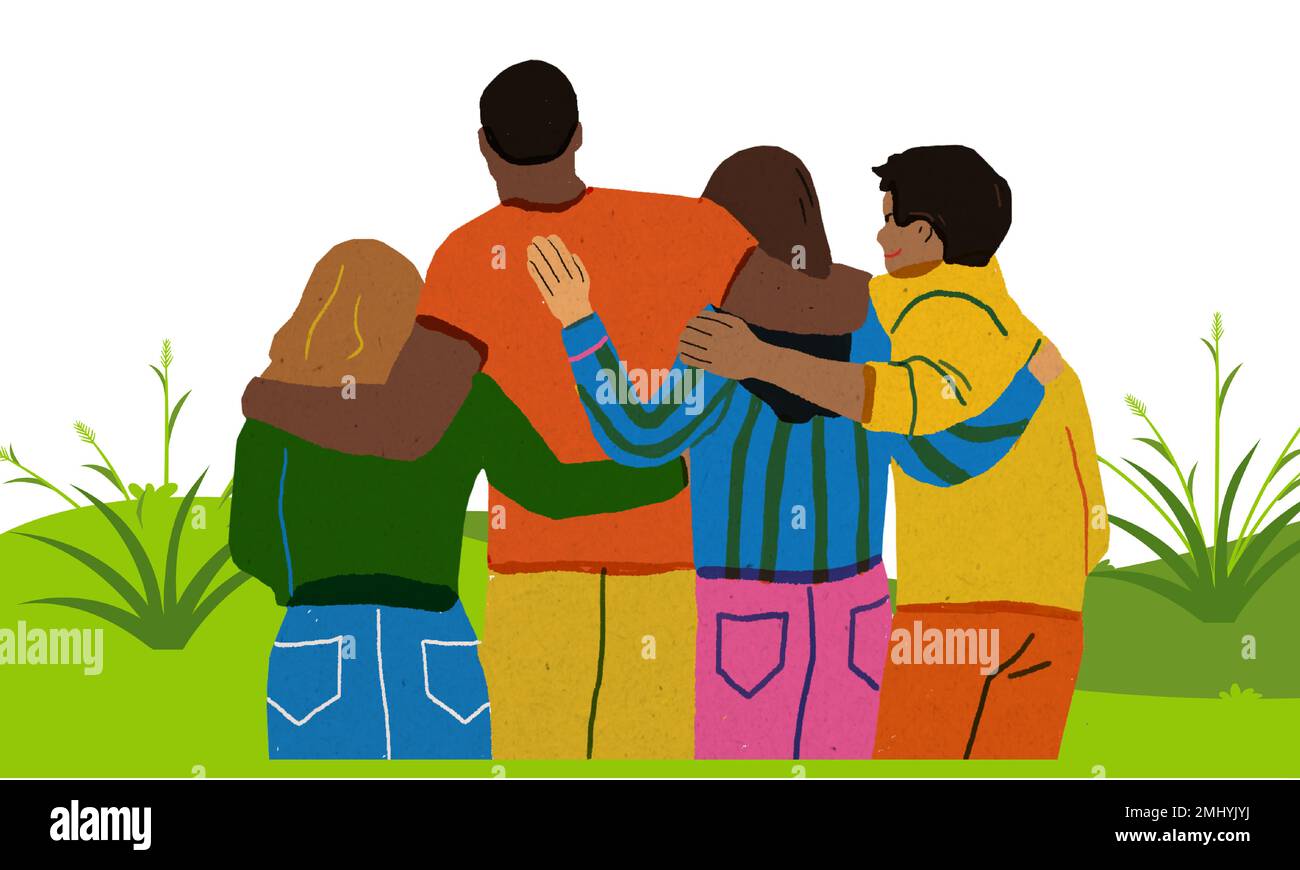 Very close friends Stock Vector Images - Alamy