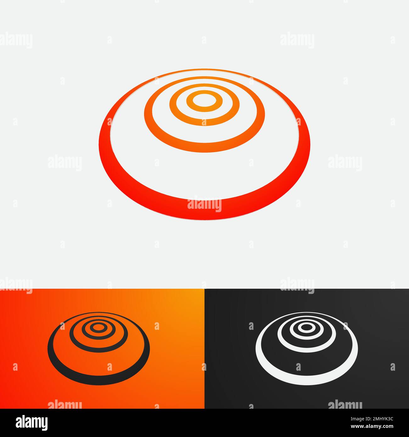 abstract logo template with gradation colors for company design Stock ...