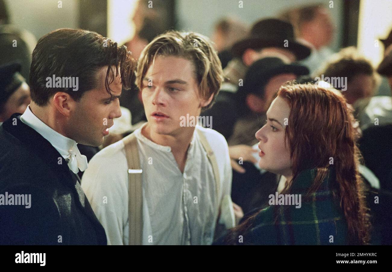 USA. Leonardo DiCaprio, Billy Zane and Kate Winslet in the (C)Paramount ...