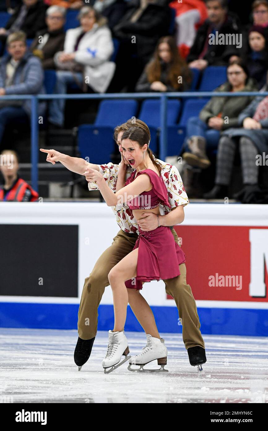 Espoo, Finland. 27th Jan 2023. Arianna SASSI & Luca MORINI (SUI ...