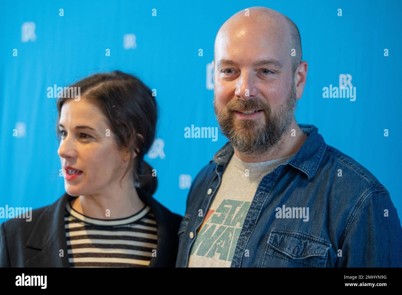 Munich, Germany. 27th Jan, 2023. Actress Anne Schäfer and actor Stephan ...