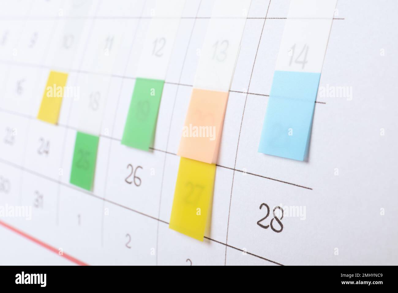 Countdown sticker design calendar page with hi-res stock photography ...