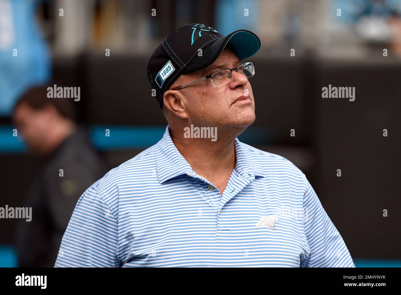 Carolina Panthers owner David Tepper is seen prior to an NFL football ...