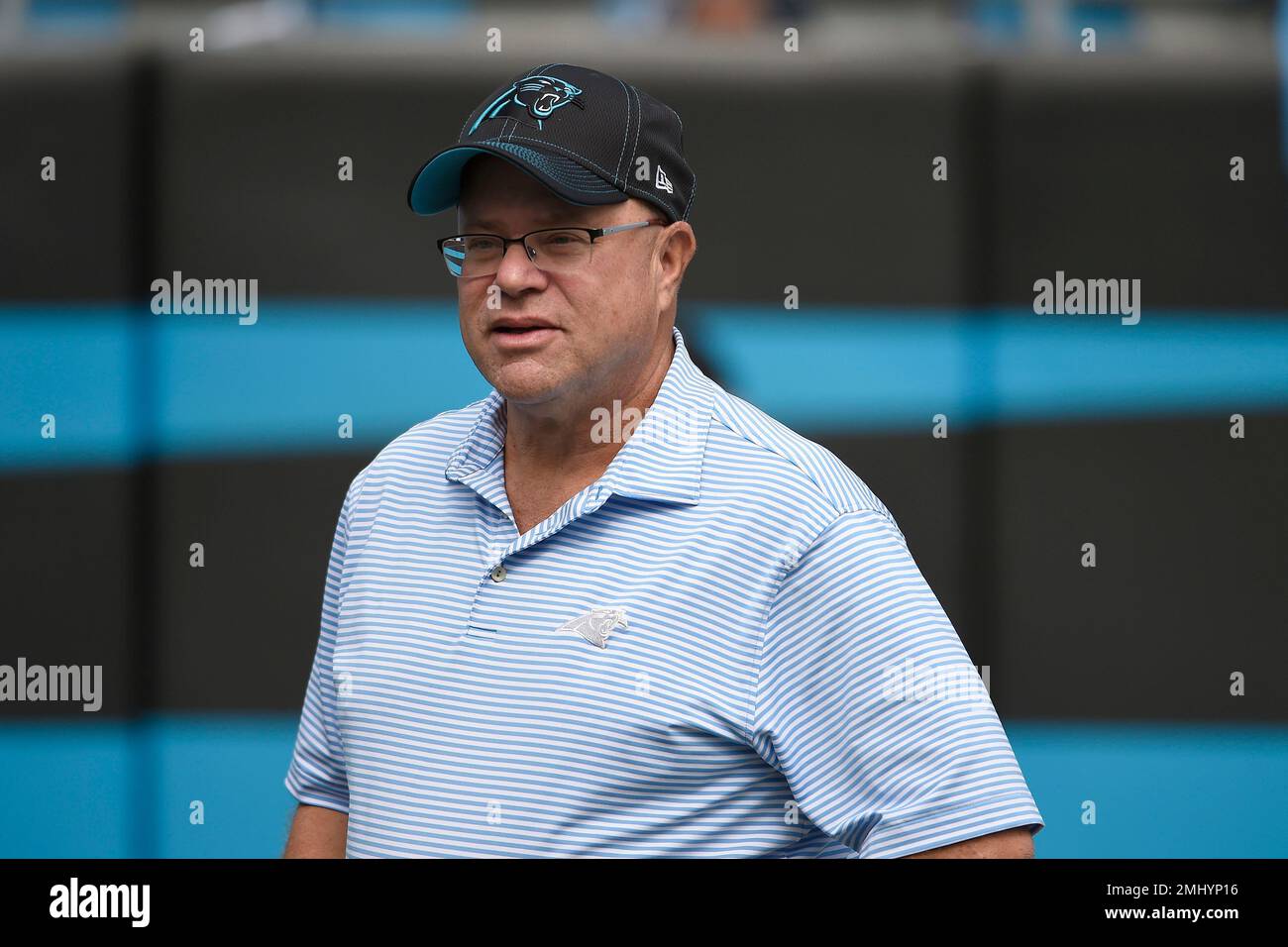 Carolina Panthers owner David Tepper is seen prior to an NFL football ...