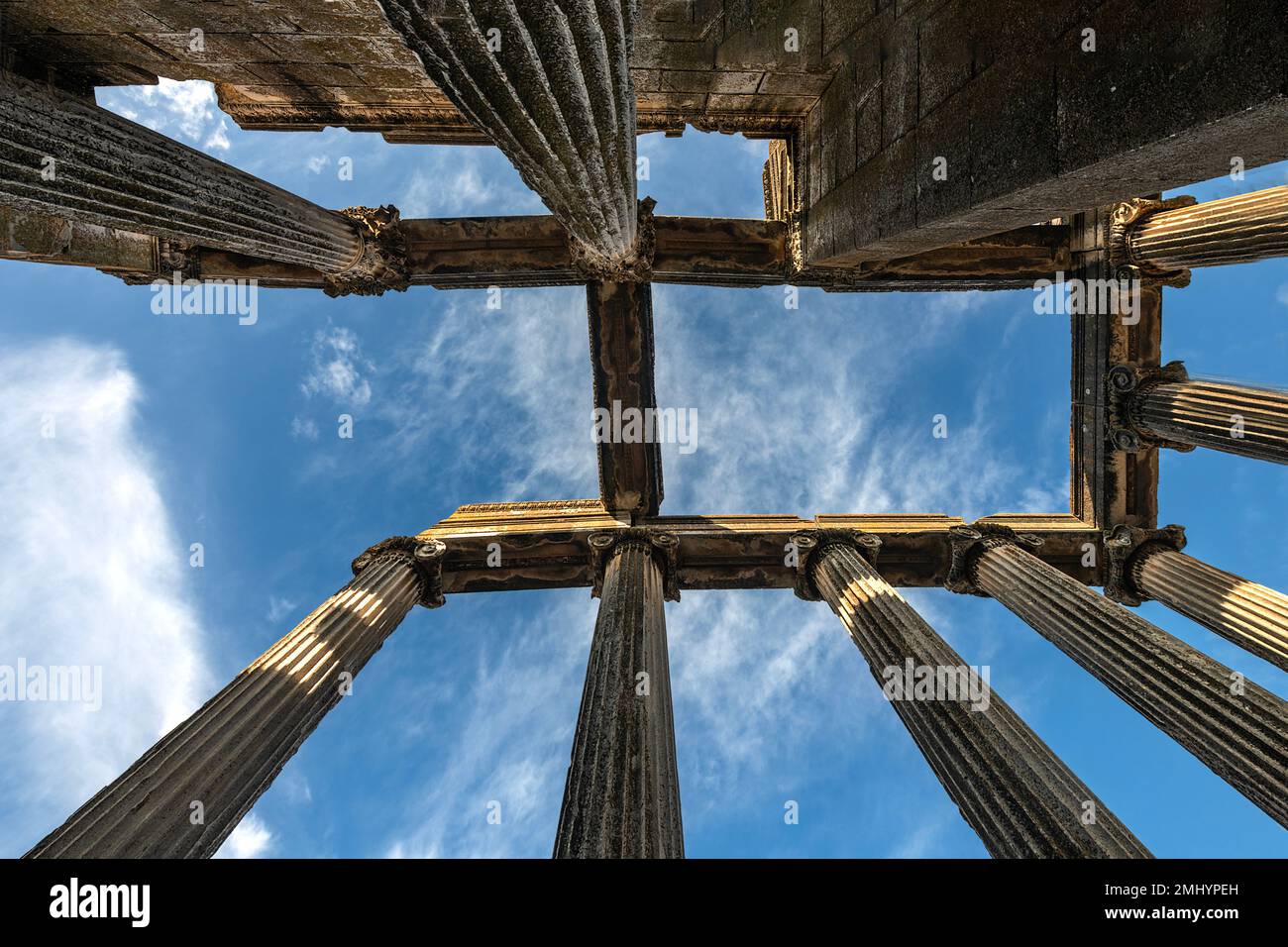 Temple of Zeus in the ancient city of Aizanoi, Kutahya, Turkey Stock ...
