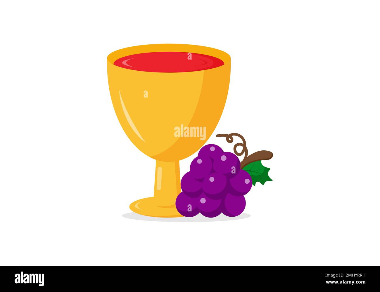 Christian greeting card or banner of the Holy Week before Easter. Wine ...