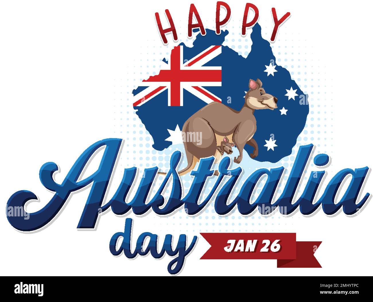 Happy Australia day banner design illustration Stock Vector Image & Art ...