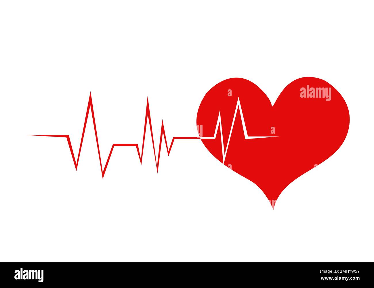 Heart pulse. Heart beat vector Stock Vector Image & Art - Alamy