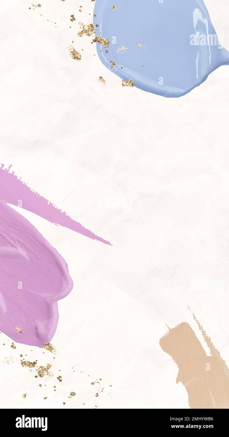 Pastel mobile wallpaper background vector, paint smudge texture Stock ...