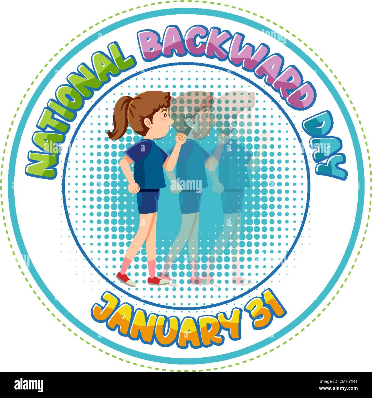 National backward day banner design illustration Stock Vector Image ...