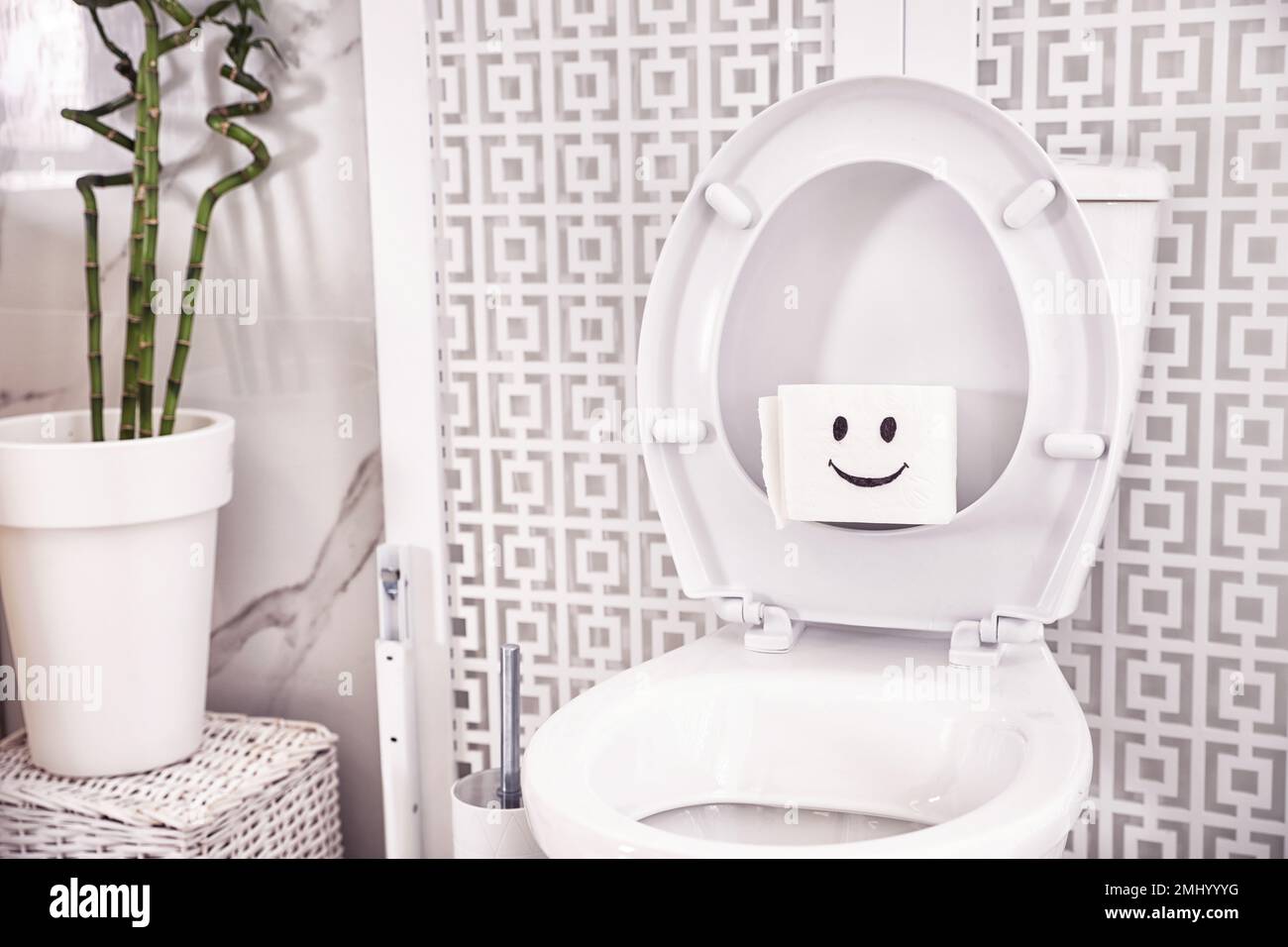Toilet paper funny face hi-res stock photography and images - Alamy