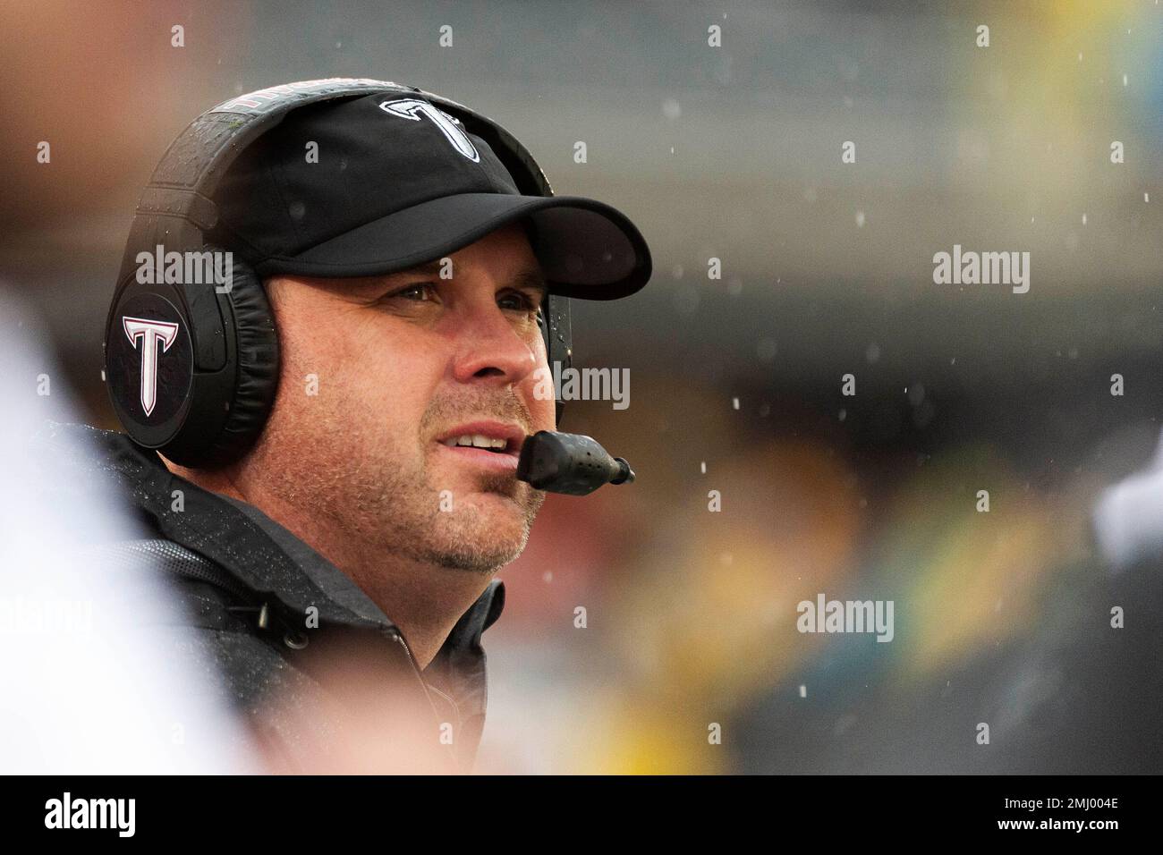 Troy head coach Chip Lindsey watches the during the first quarter of an ...
