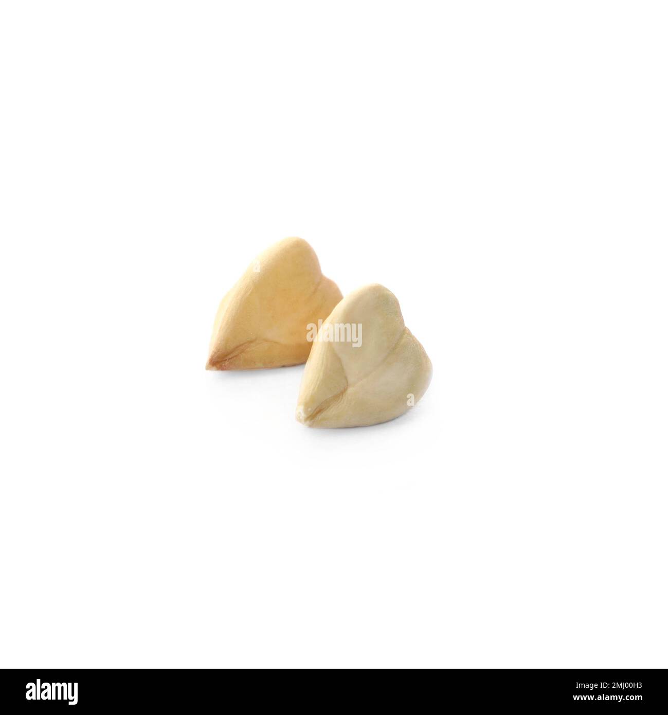 Organic green buckwheat grains isolated on white Stock Photo - Alamy
