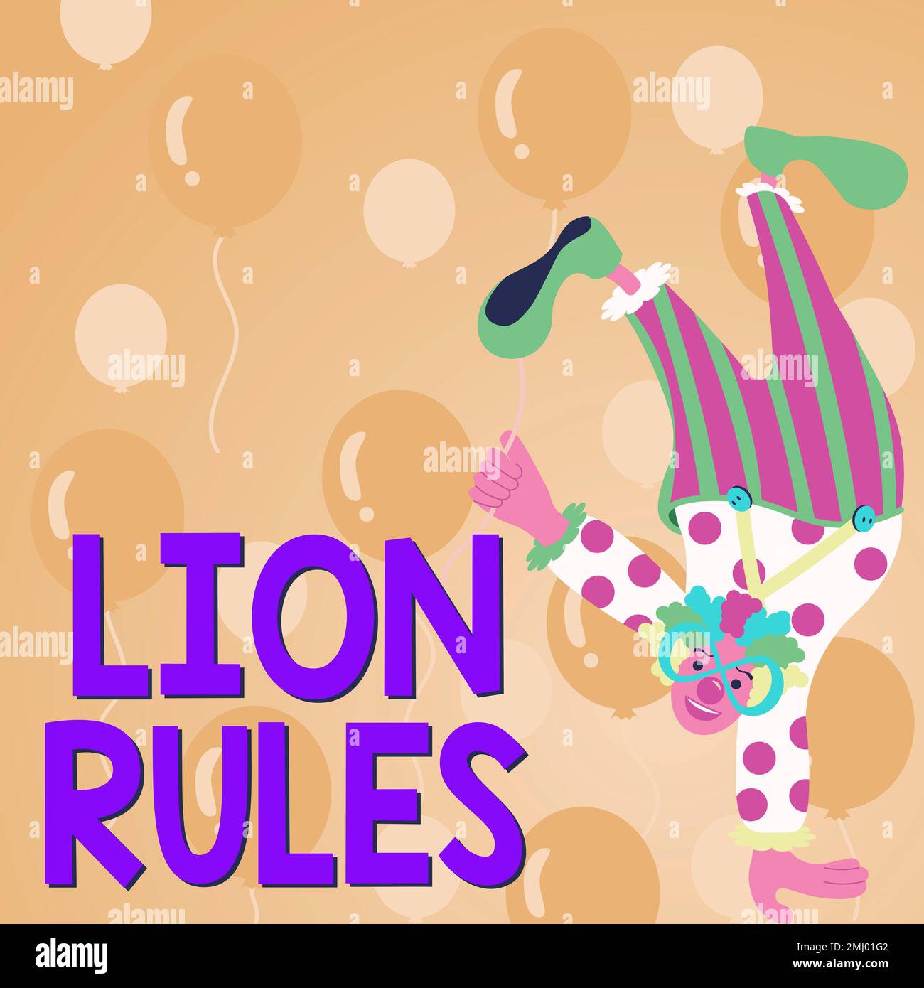 Text caption presenting Lion Rules. Business showcase epitome of ...